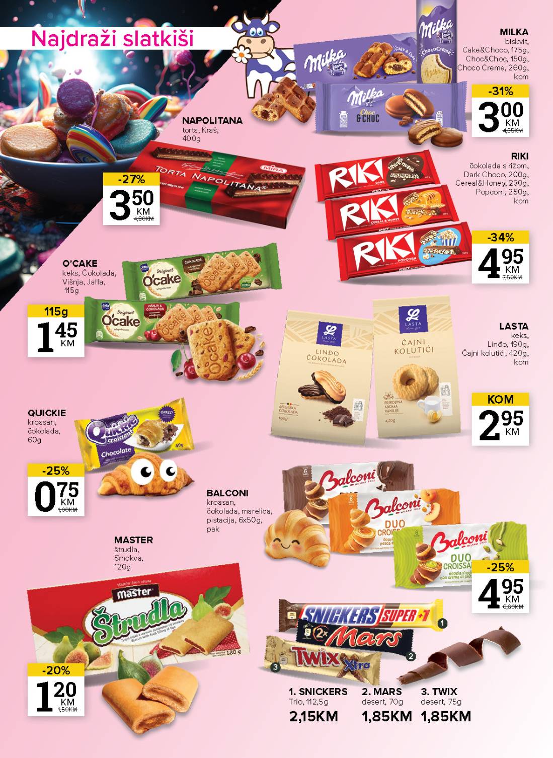 O’CAKE keks, Čokolada, Višnja, Jaffa, 115g - Cjenkanje