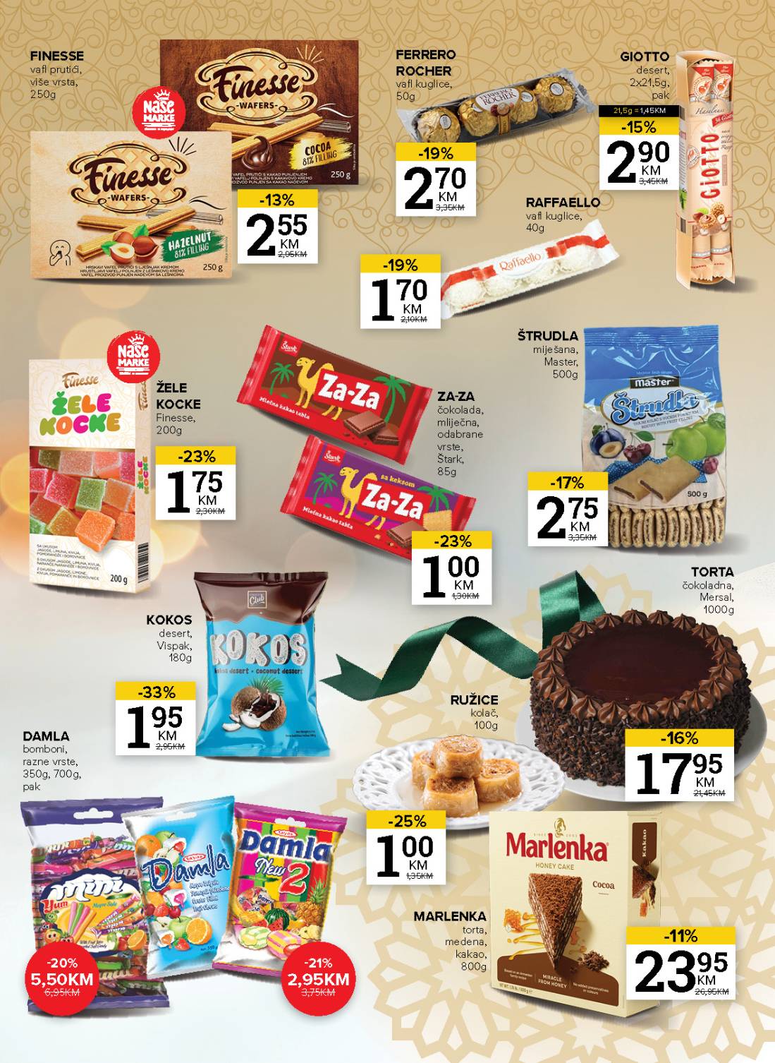 DAMLA bomboni, razne vrste, 350g, pak - Cjenkanje