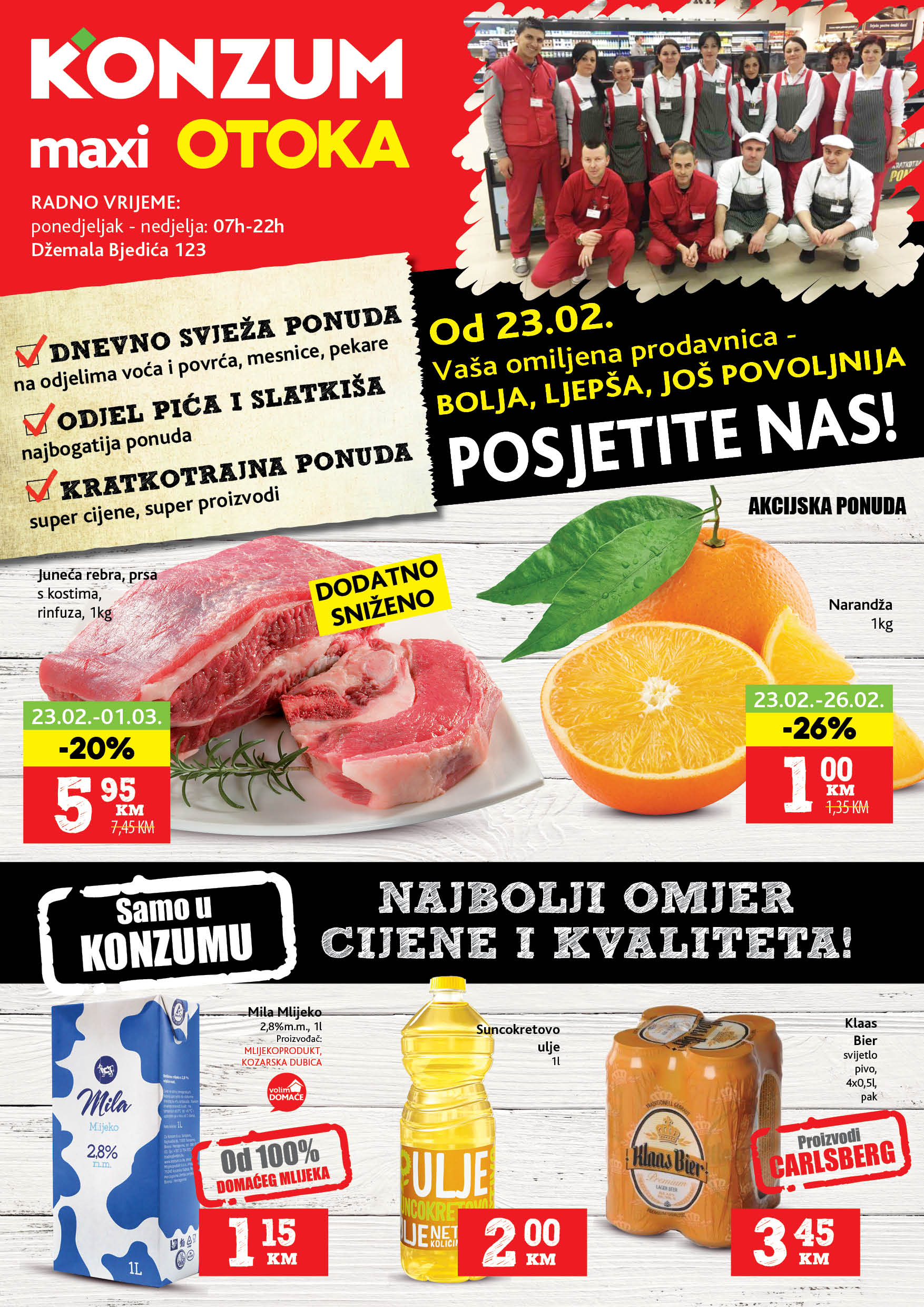 Dobrodošli u maxi Konzum Otoka! 23.02.2017. | Konzum