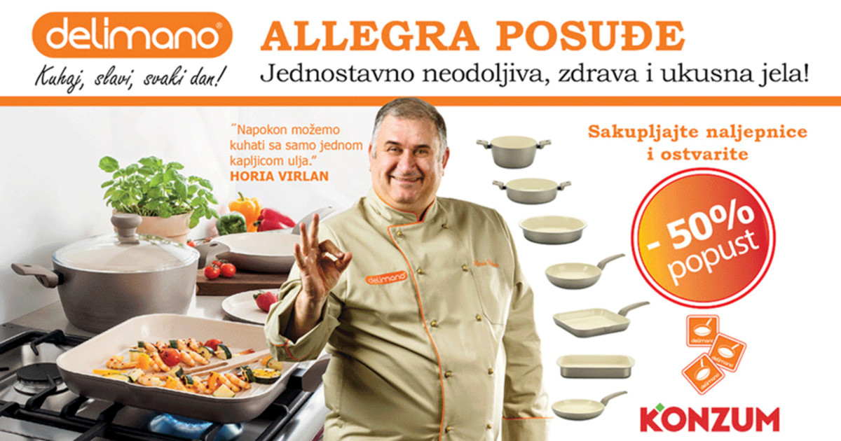 Delimano posuđe u Konzumu uz posebne pogodnosti | Konzum